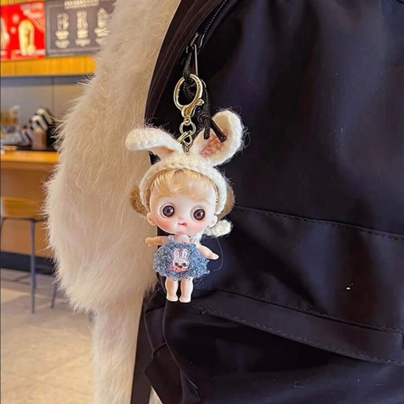 Hot Topic | Accessories | New Miniature Doll Keychain With Crochet ...